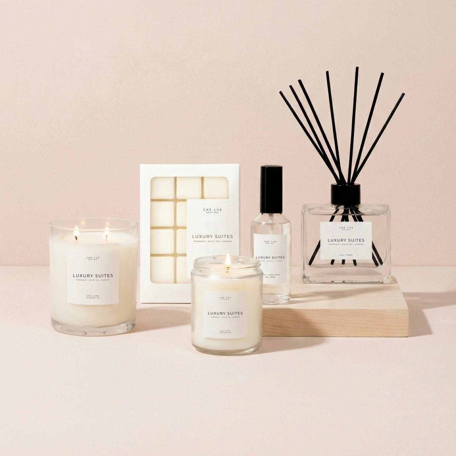 Mandarin + Jasmine + White Scented Candles, Diffusers, and Sprays – Che ...